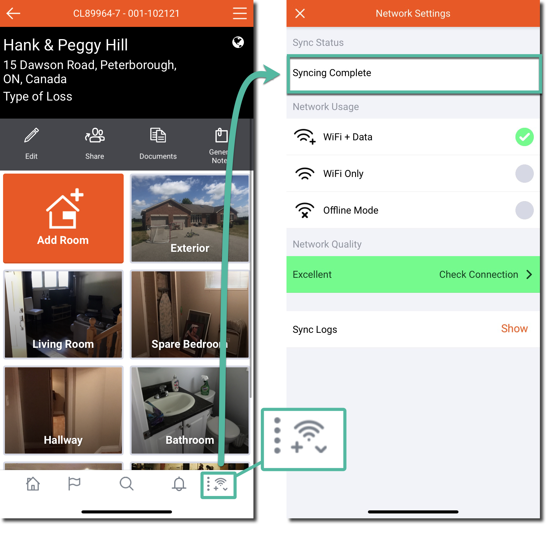 Syncing Data from the Field – Encircle