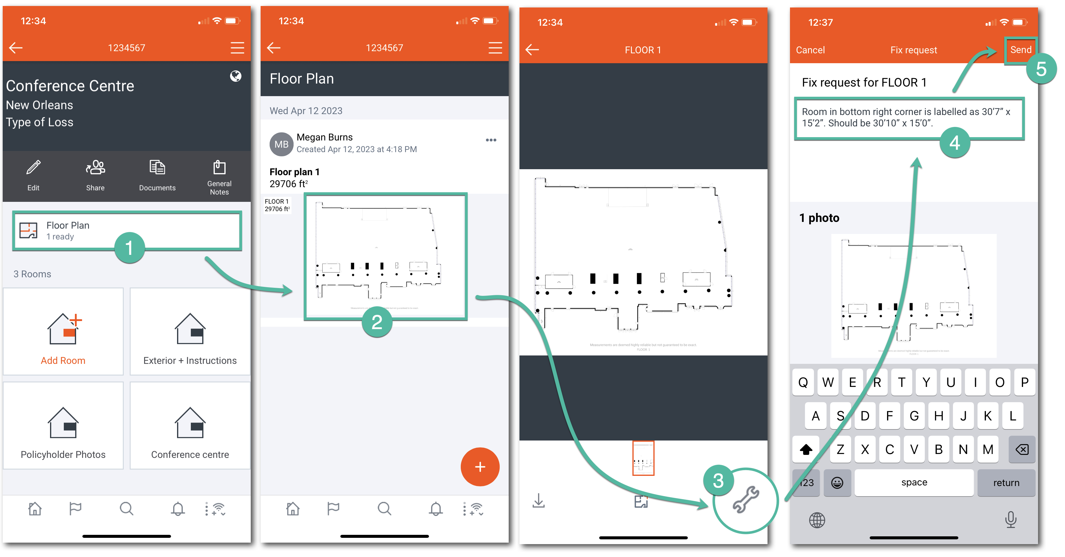 Submitting a Fix Request for Your Floor Plan – Encircle