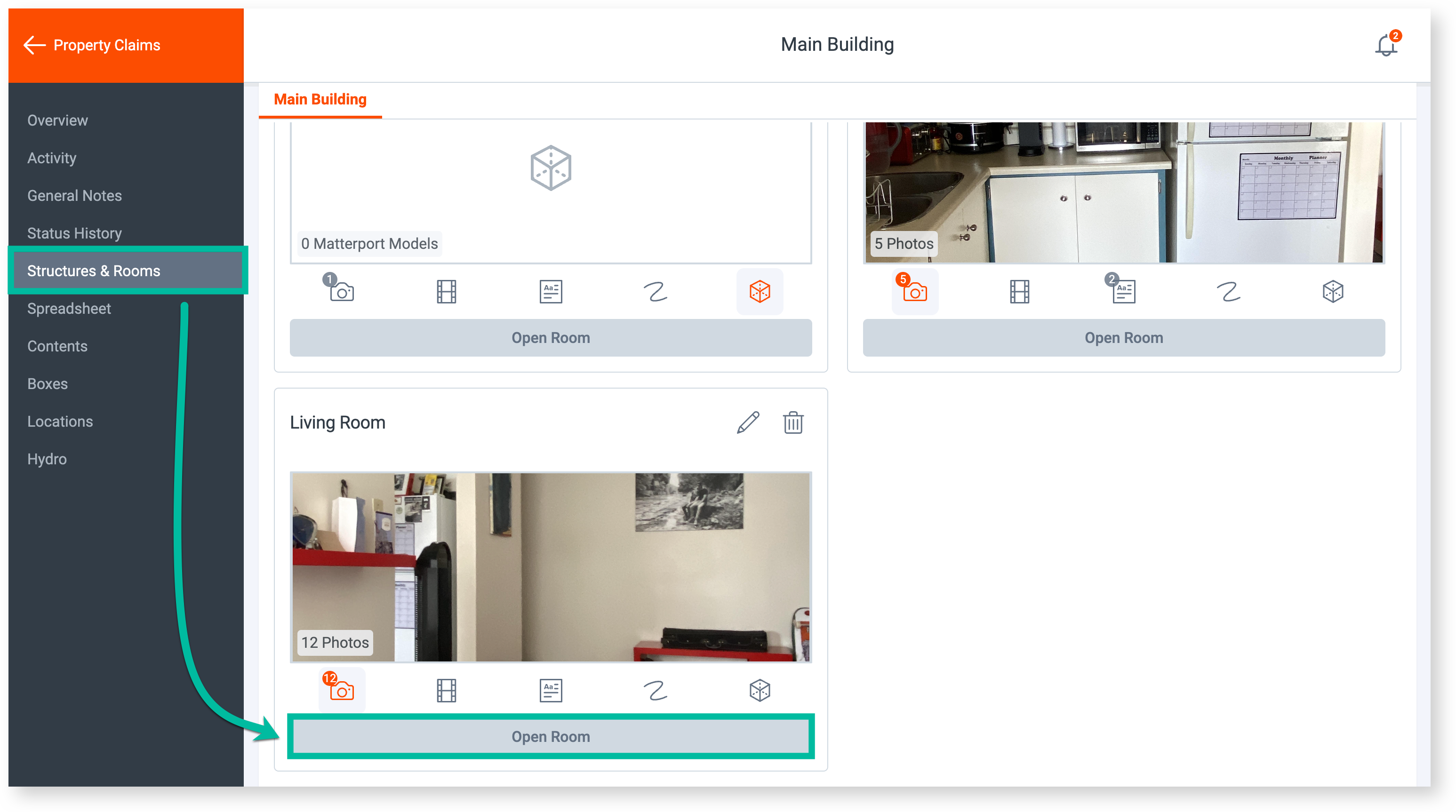 Adding Notes & Media to a Room (Web App) – Encircle