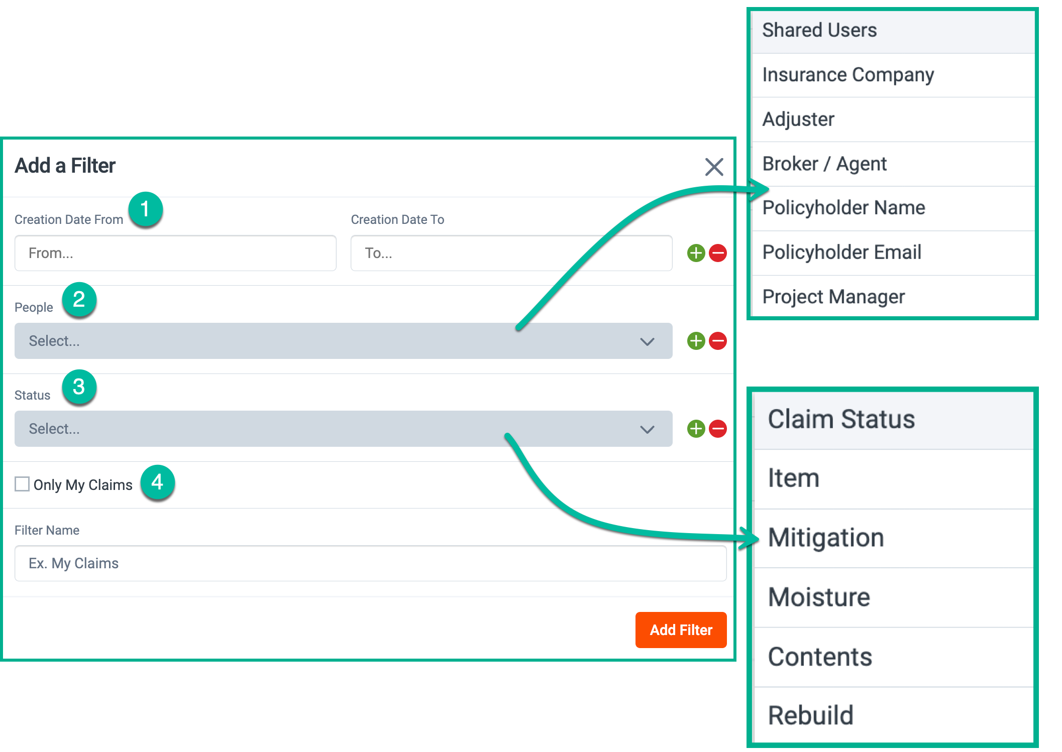 Adding Filters to the Claim Inbox – Encircle