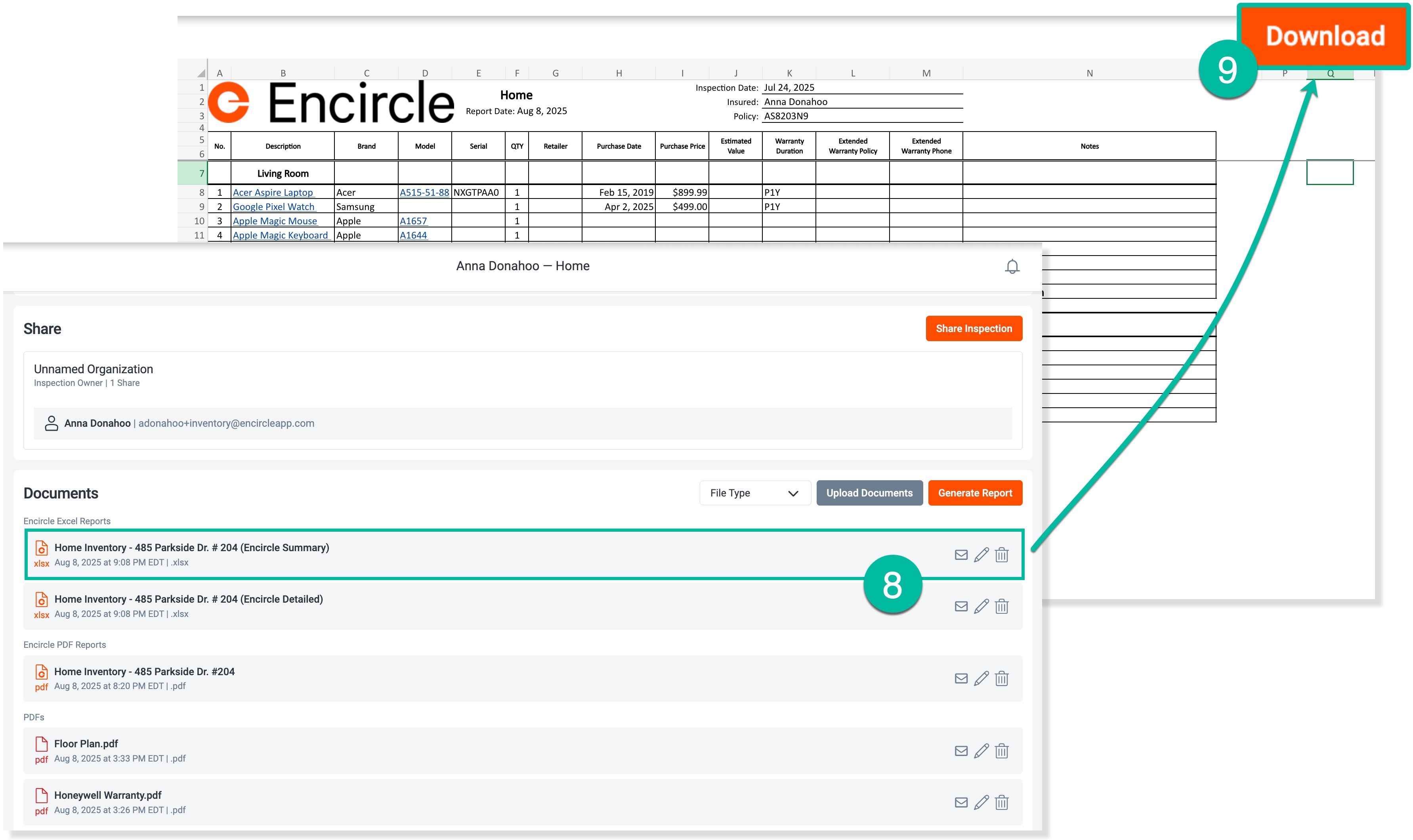 How to Export Your Encircle Home Inventory Data – Encircle