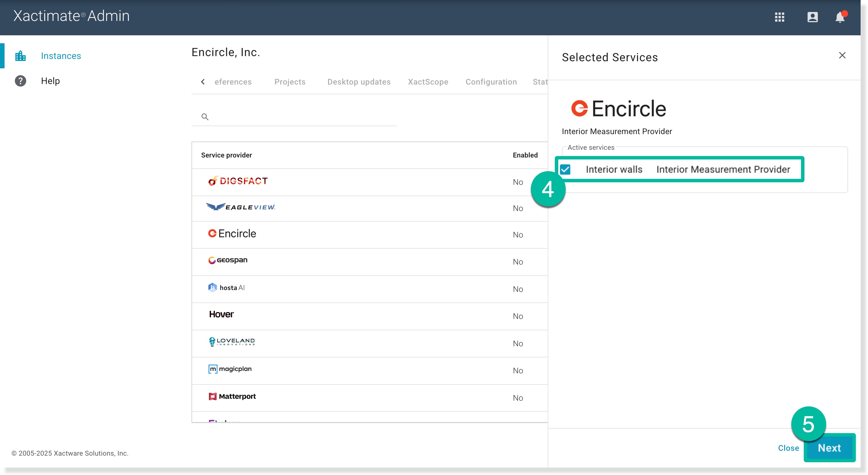 Enabling Xactimate Integration – Encircle